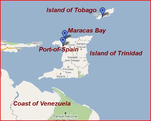 Trinidad & Tobago Map | The Independent Tourist