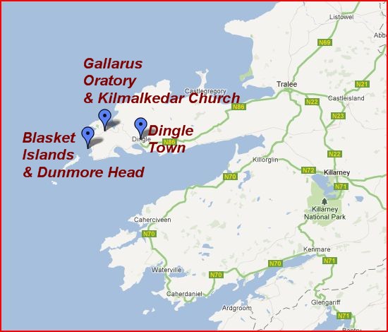 Dingle Peninsula Map | The Independent Tourist
